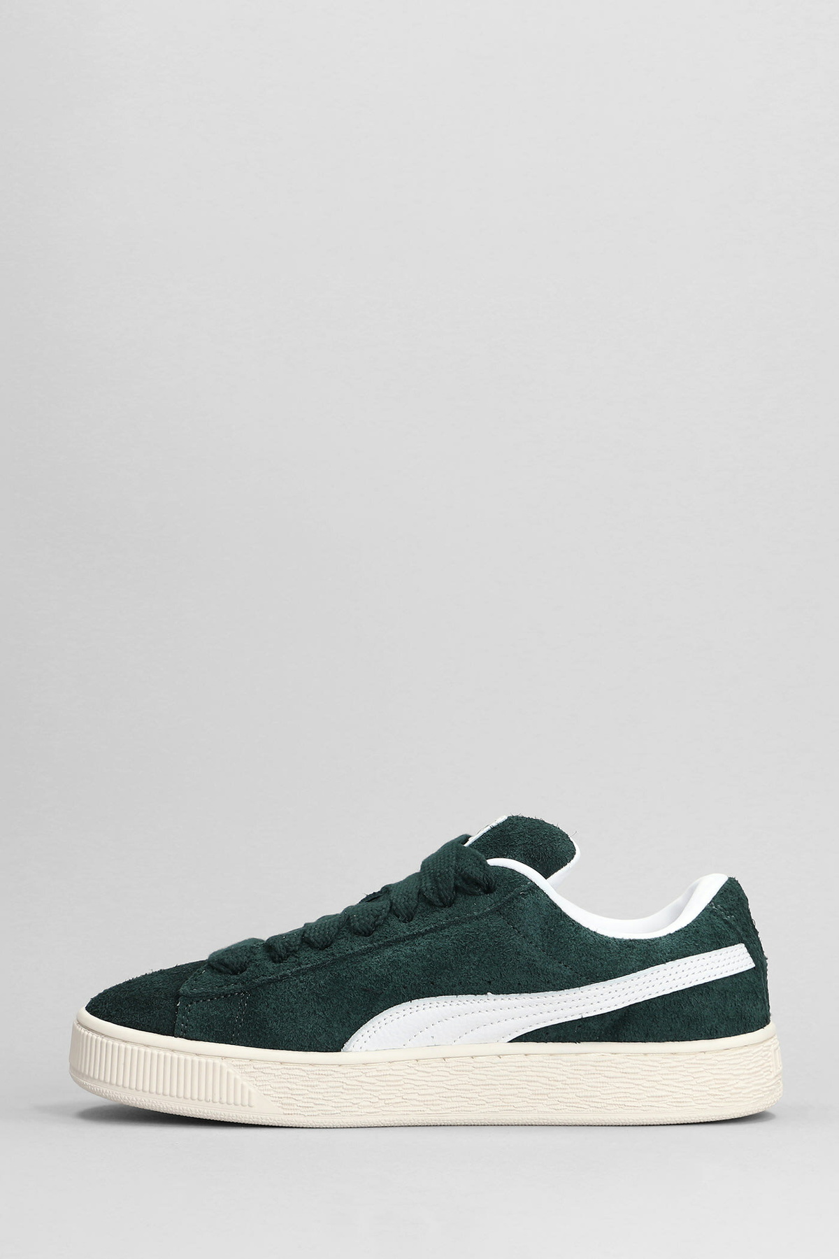 Puma Suede Xl Sneakers In Green Suede Puma