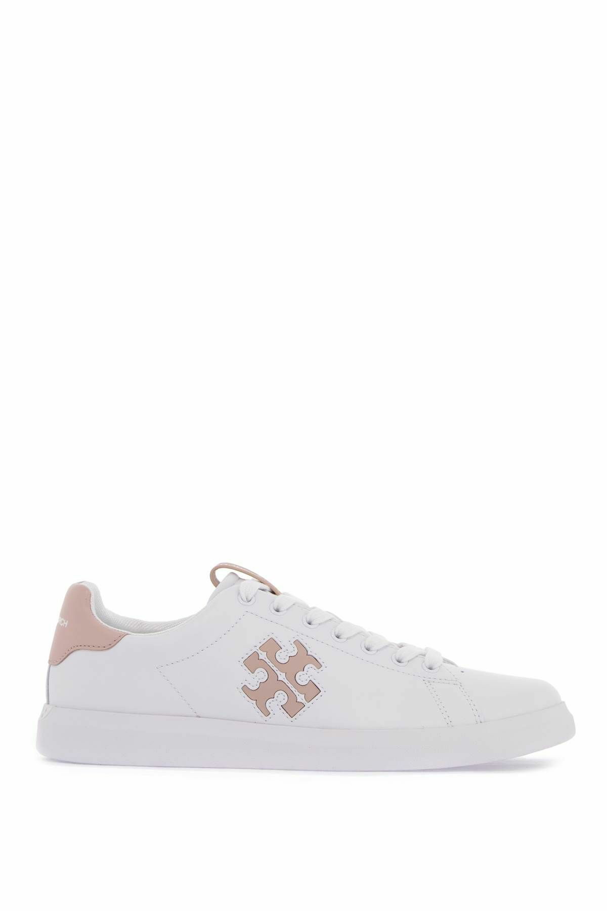 TORY BURCH howell court sneakers with double t White Tory Burch