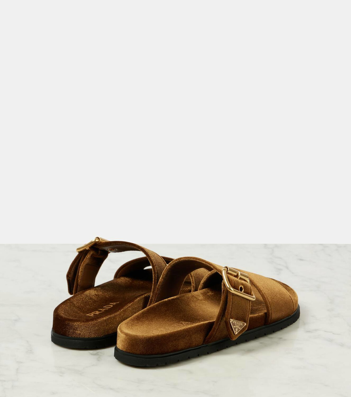 Prada Velvet slides Prada