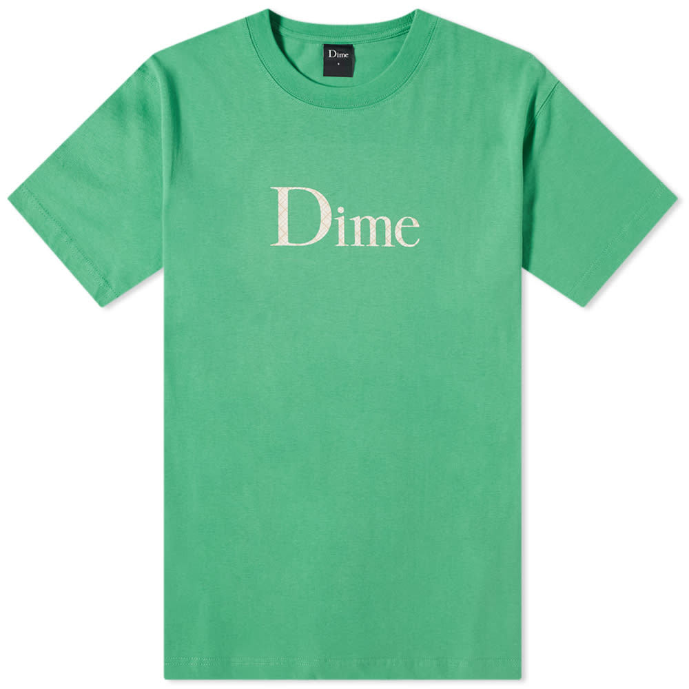 Dime Classic Plaid Logo Tee Dime