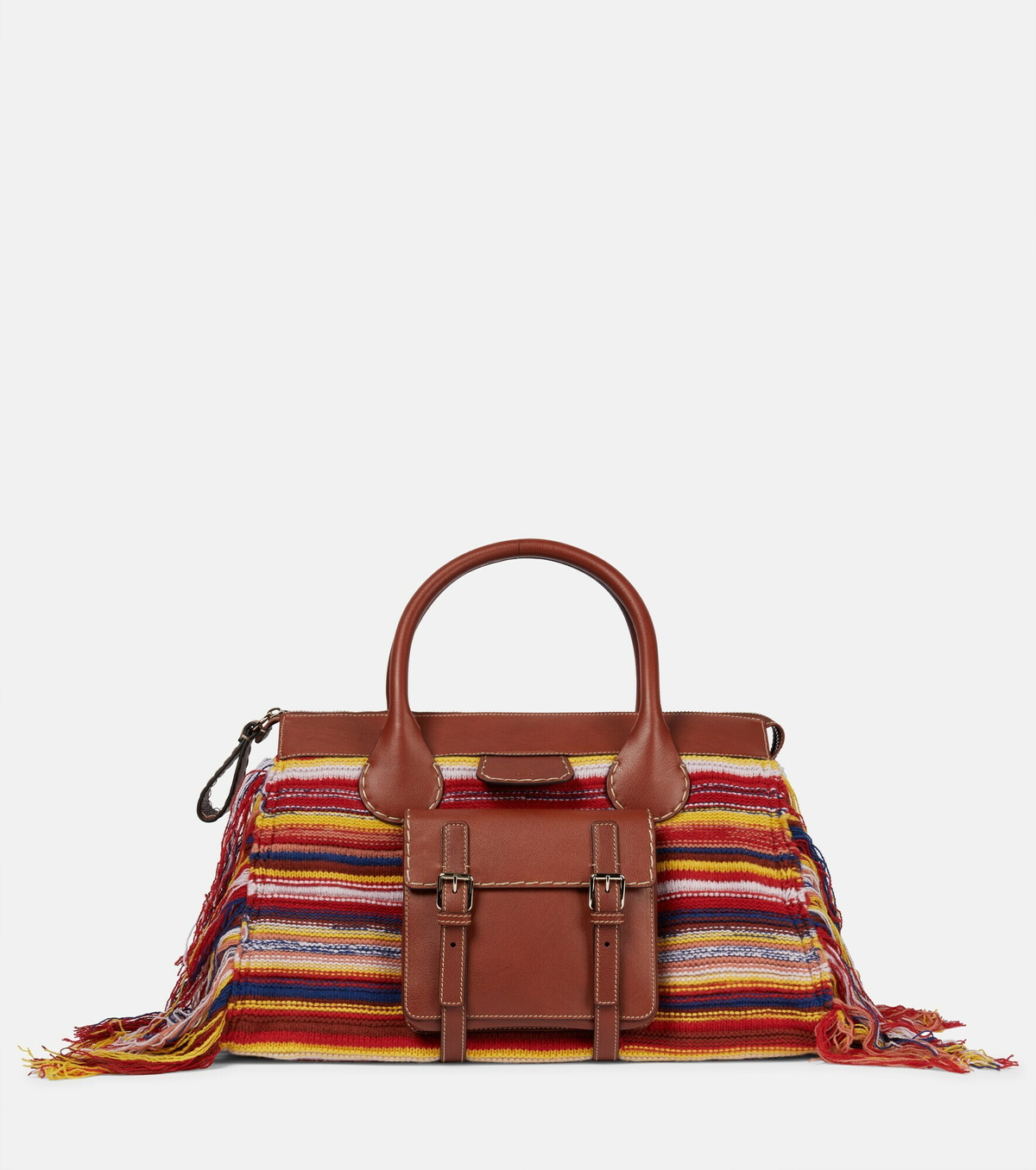 Chloe - Edith Large cashmere and leather tote Chloe