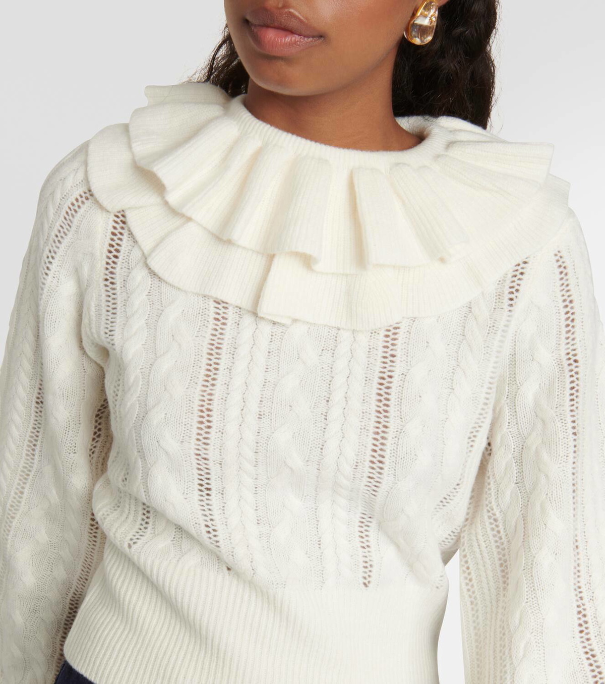 Zimmermann Luminosity cable-knit wool sweater Zimmermann