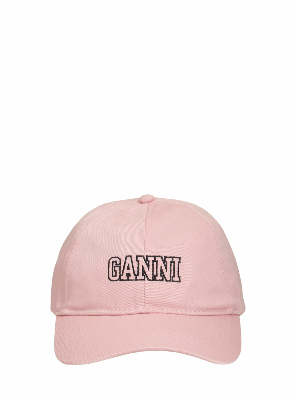 GANNI - Logo Embroidered Organic Cotton Cap GANNI