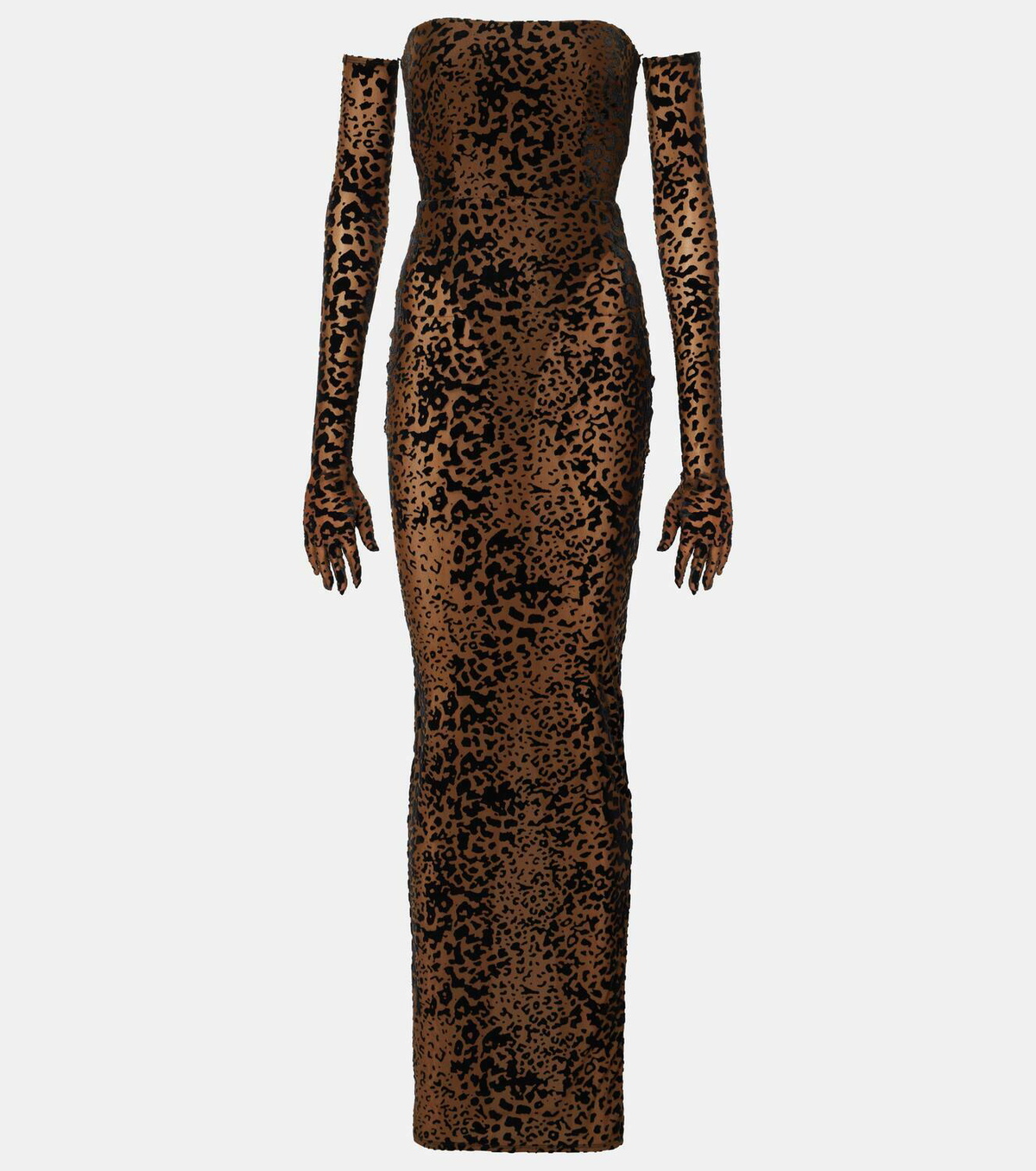 Alex Perry Leopard-print corset gown Alex Perry