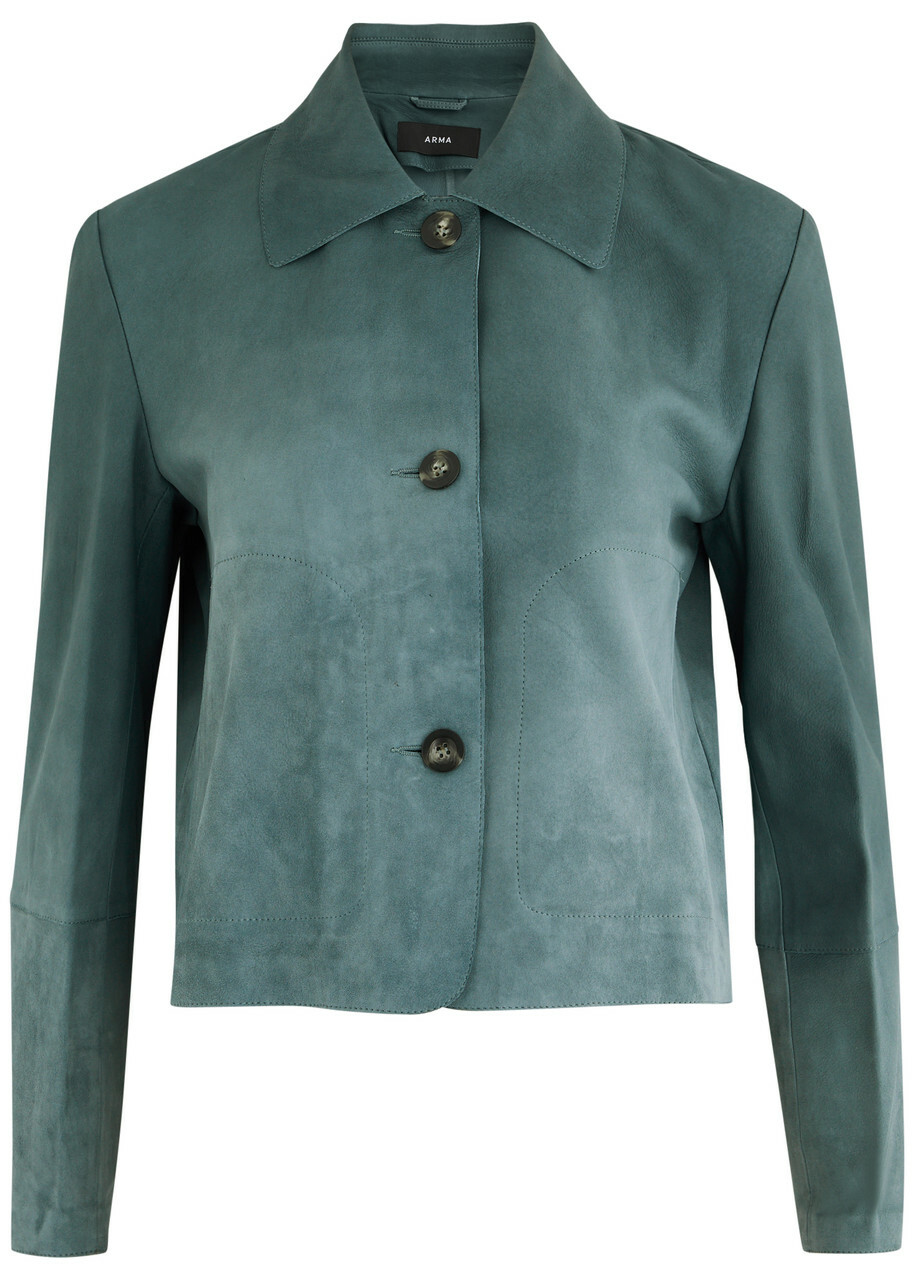 Arma Emy Dégradé Suede Jacket Blue Armaf
