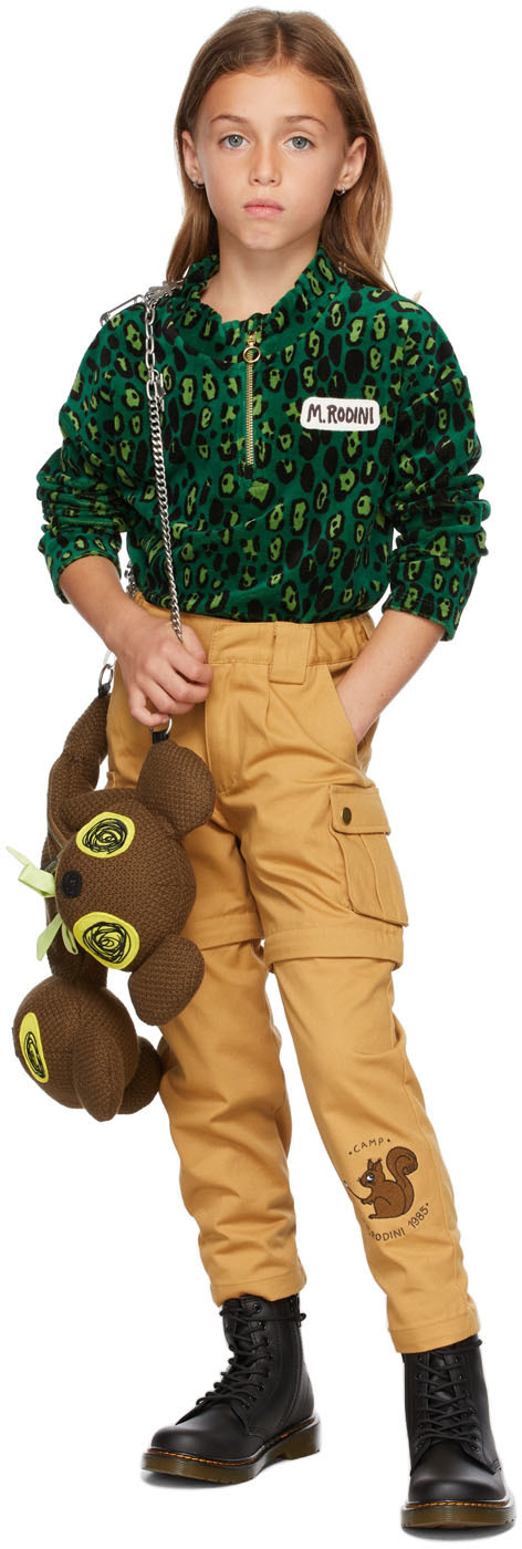 Mini Rodini Kids Beige Cargo Pants Mini Rodini