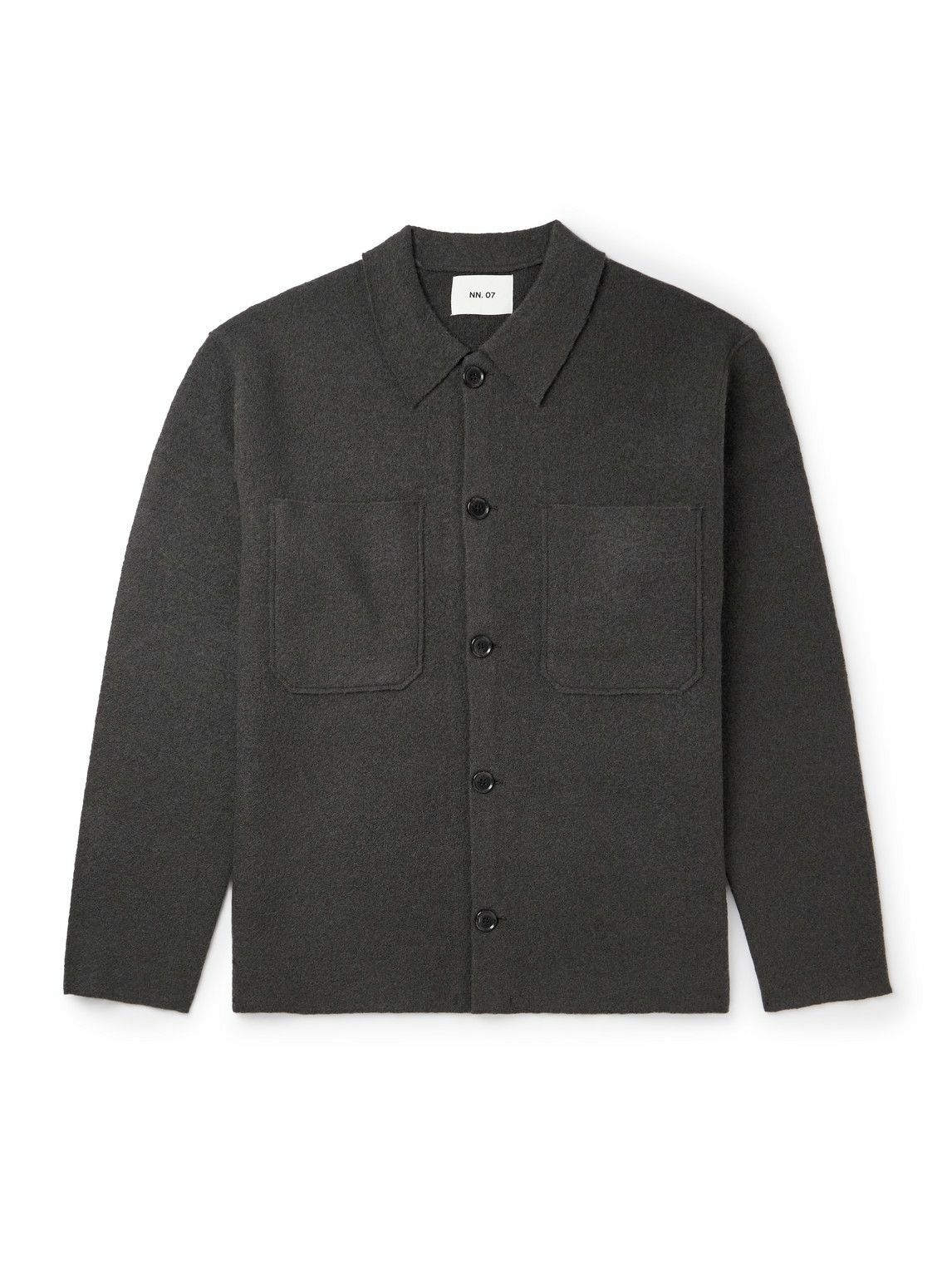 NN07 - Jonas 6398 Merino Wool Overshirt - Gray NN07