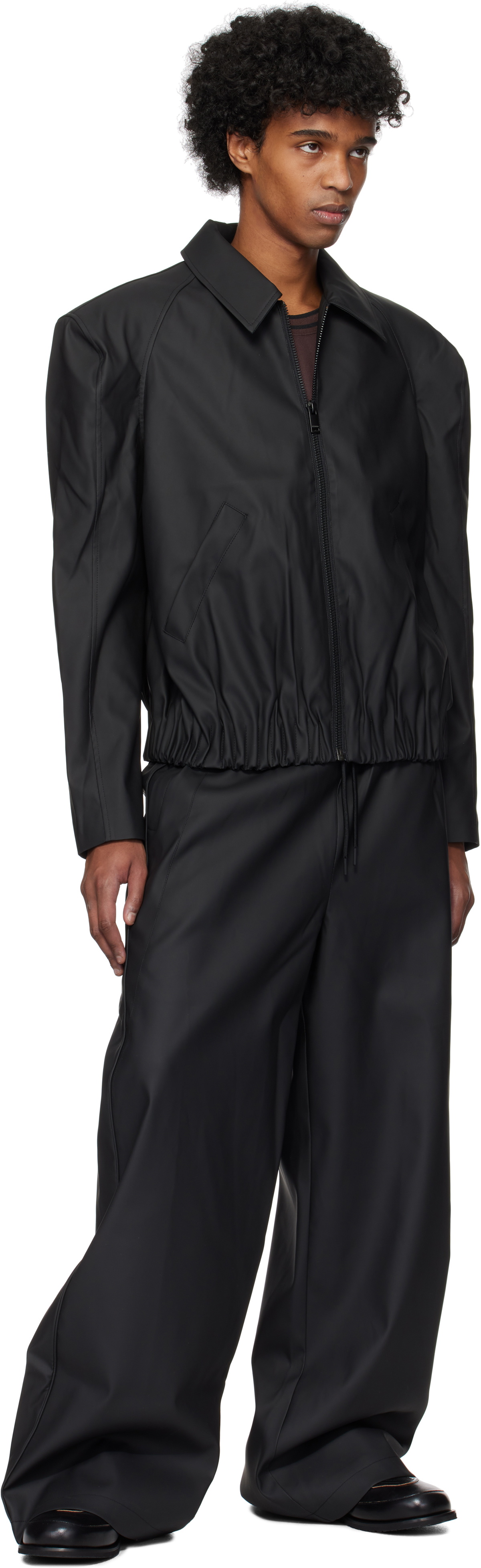 Han Kjobenhavn Black Rubber Pilot Jacket Han Kjobenhavn