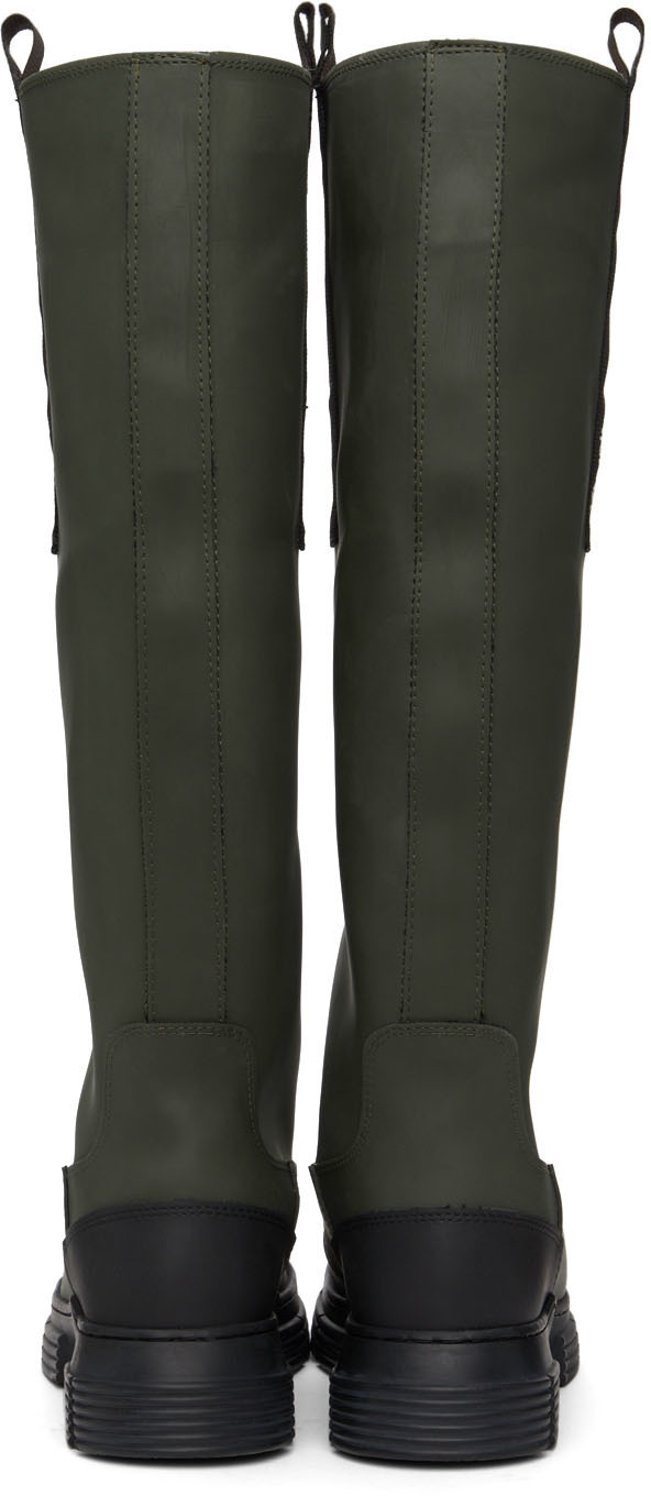 GANNI Green Country Boots GANNI