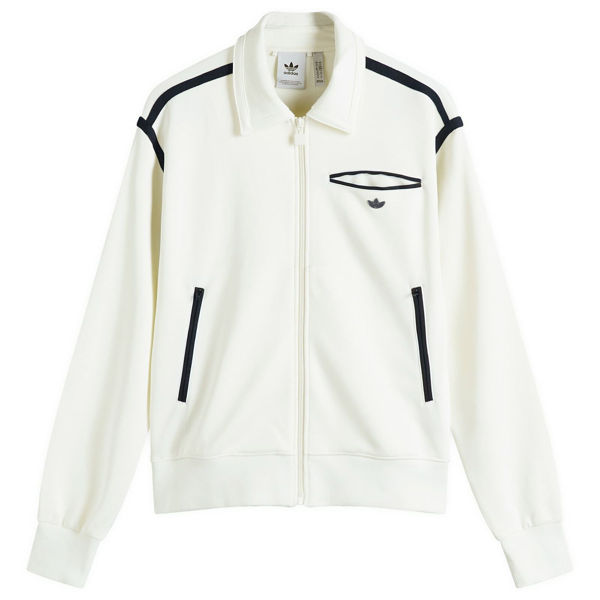 Adidas Men's Premium Track Top in Off White adidas