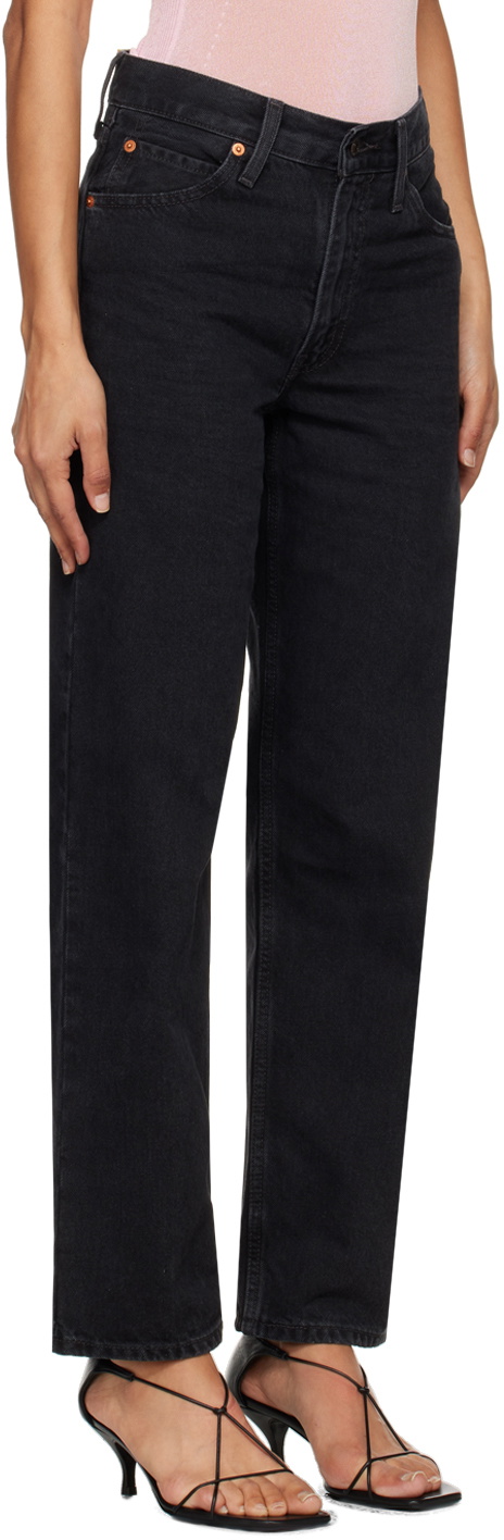 Levi's Black High-Rise Dad Jeans Levi's Red