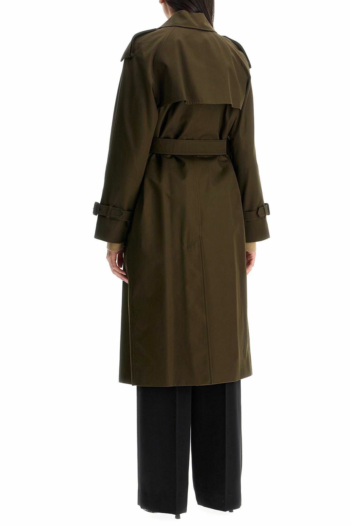 BURBERRY double-breasted trench coat with Khaki Burberry