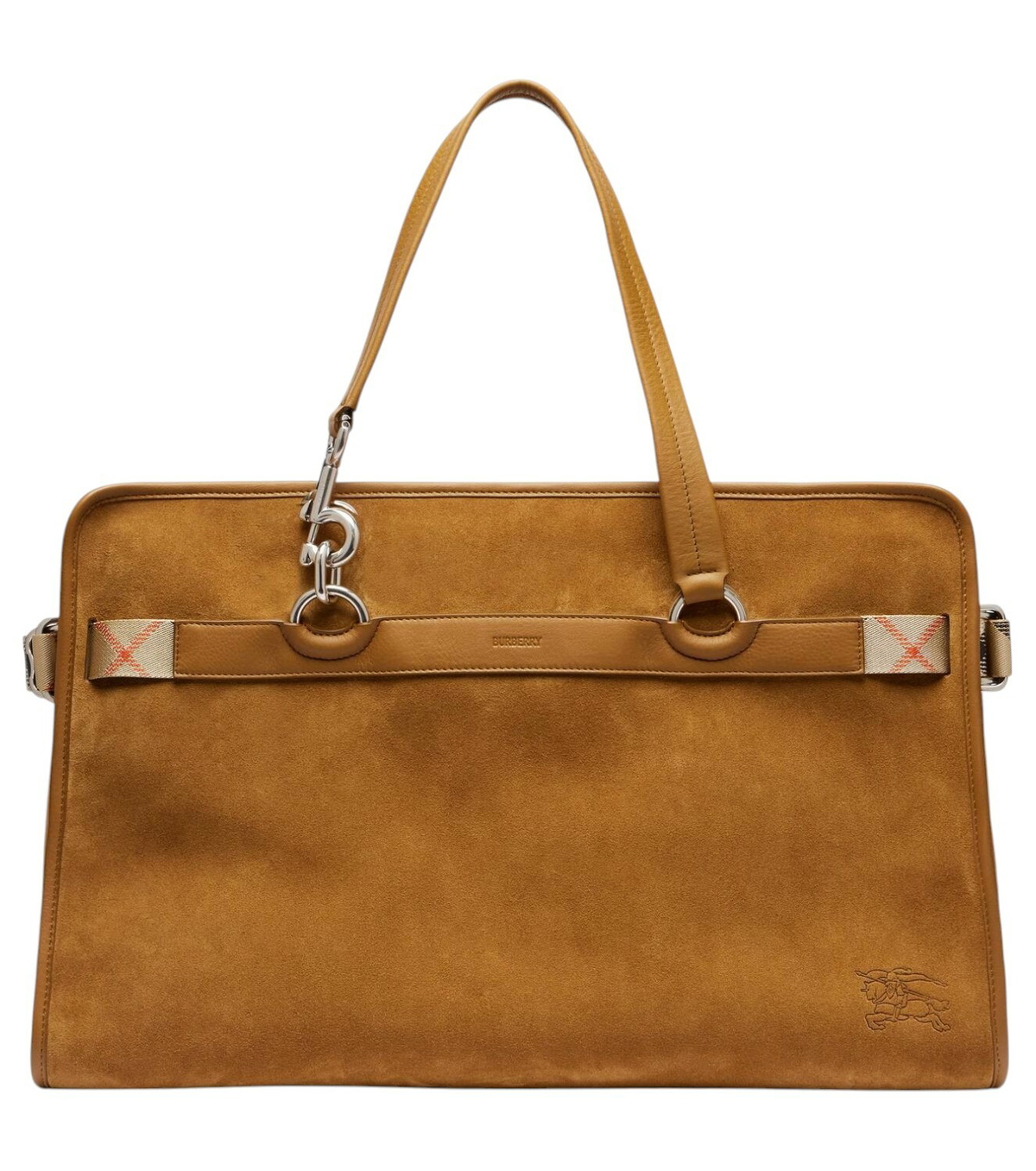 Burberry B Clip Holdall suede duffel bag Burberry