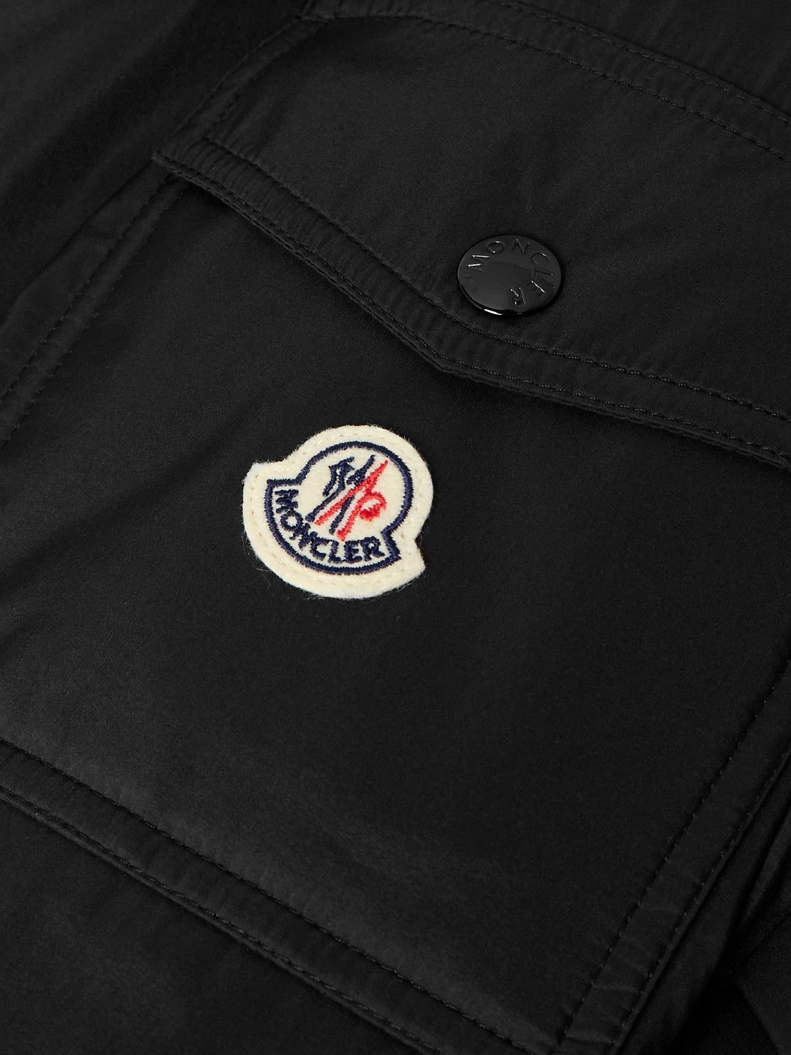 Moncler - Monteynard Logo-Appliquéd Nylon Hooded Down Jacket - Black ...