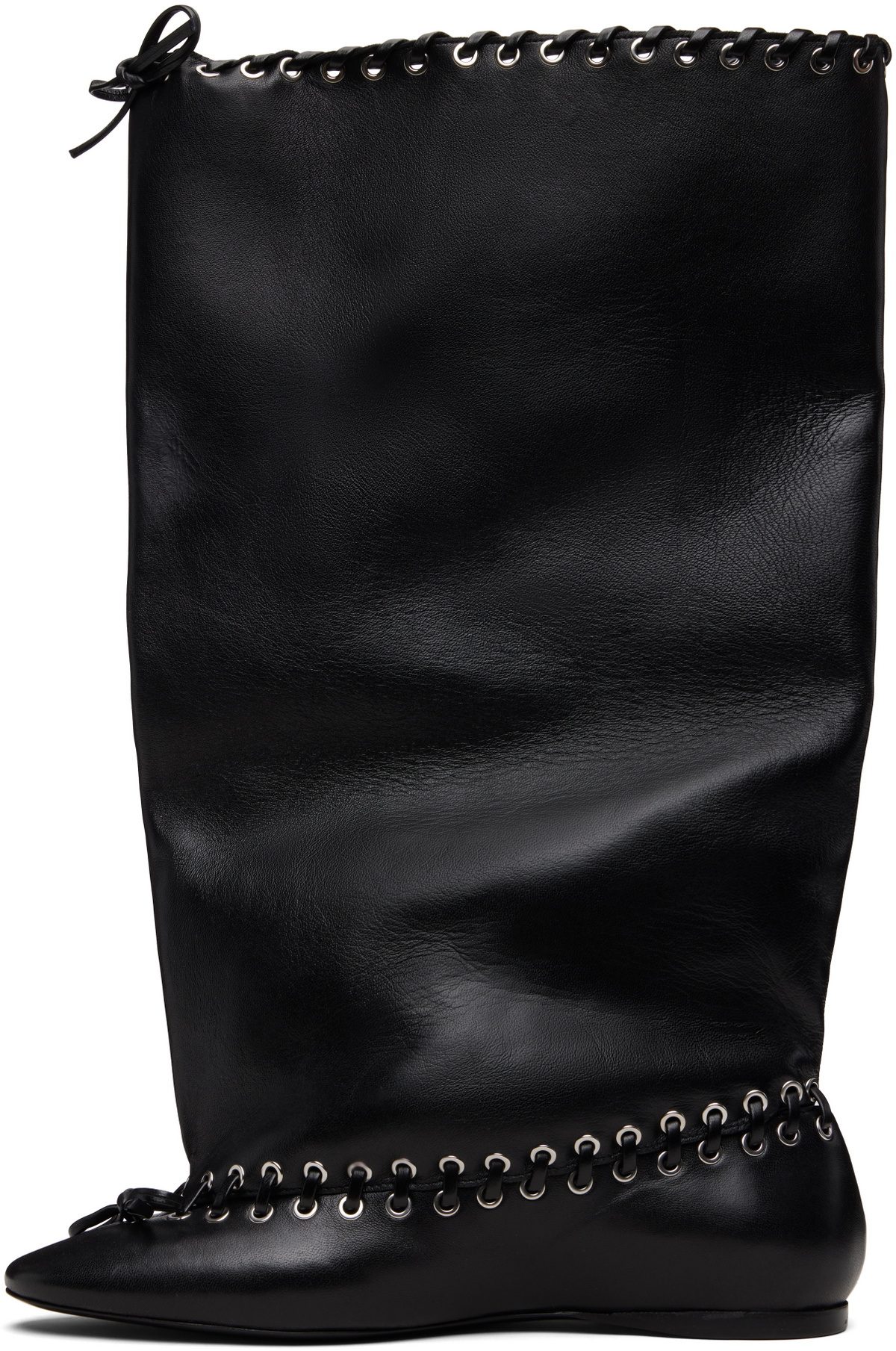 August Barron Black Flat Level Boots
