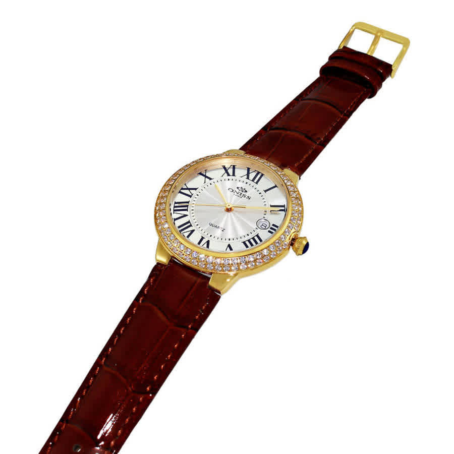 Oniss ON3322-L Quartz Crystal White Dial Ladies Watch ON3322-LG/WT Oniss