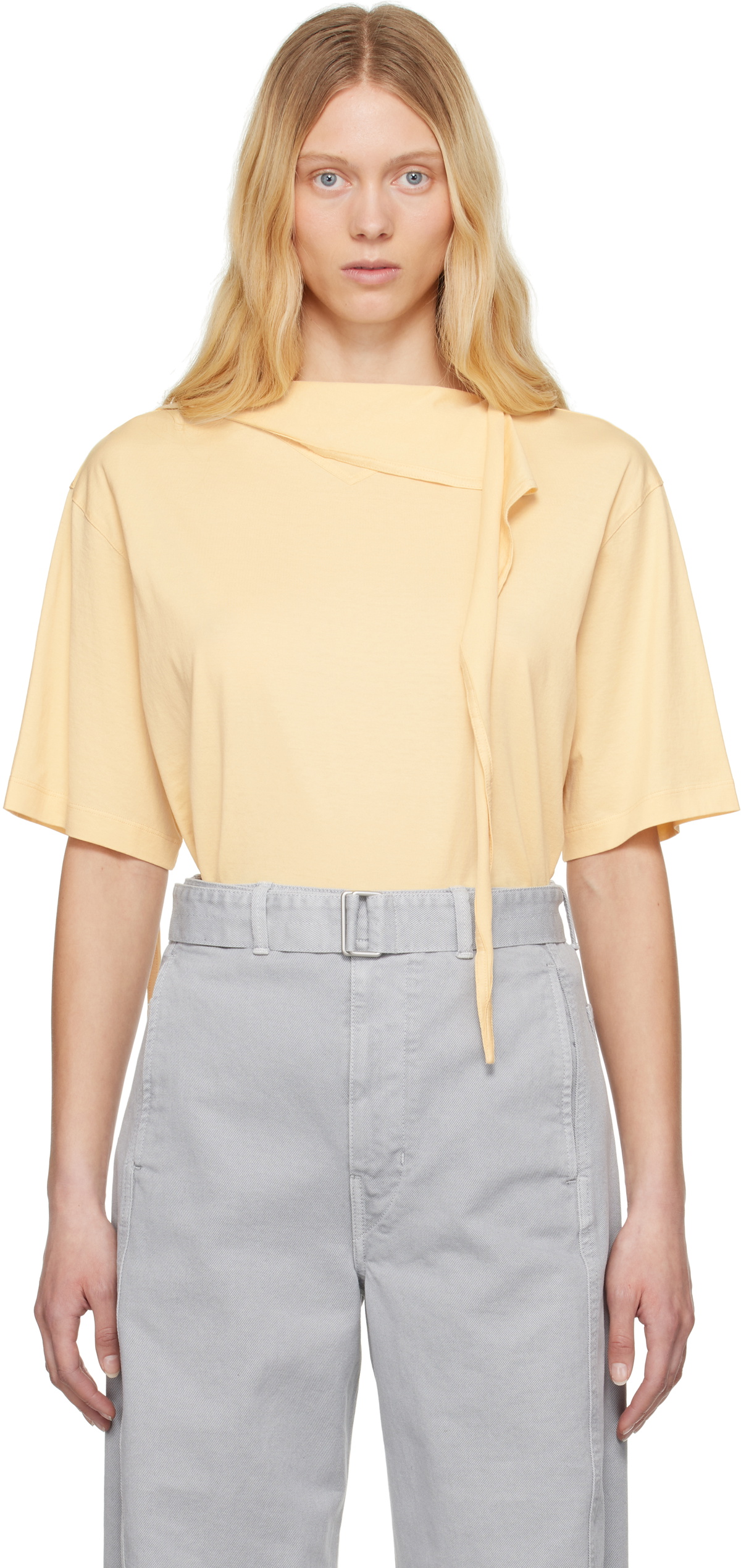 LEMAIRE Yellow Foulard T-shirt Lemaire