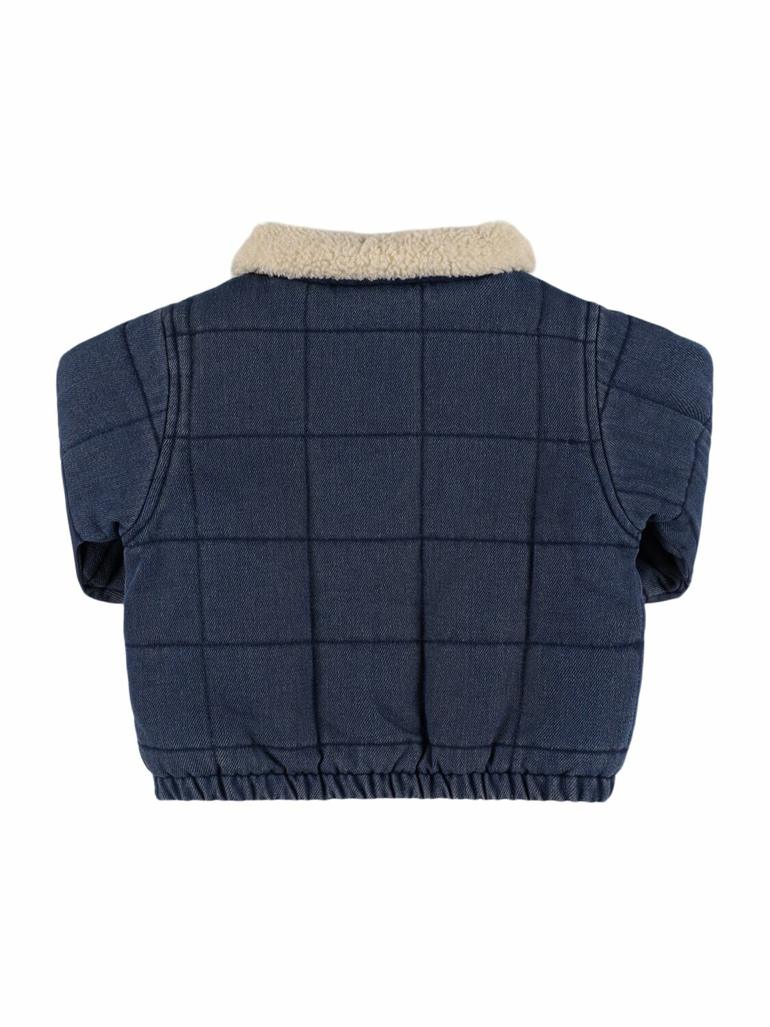 BOBO CHOSES Quilted Cotton Blend & Faux Fur Jacket Bobo Choses