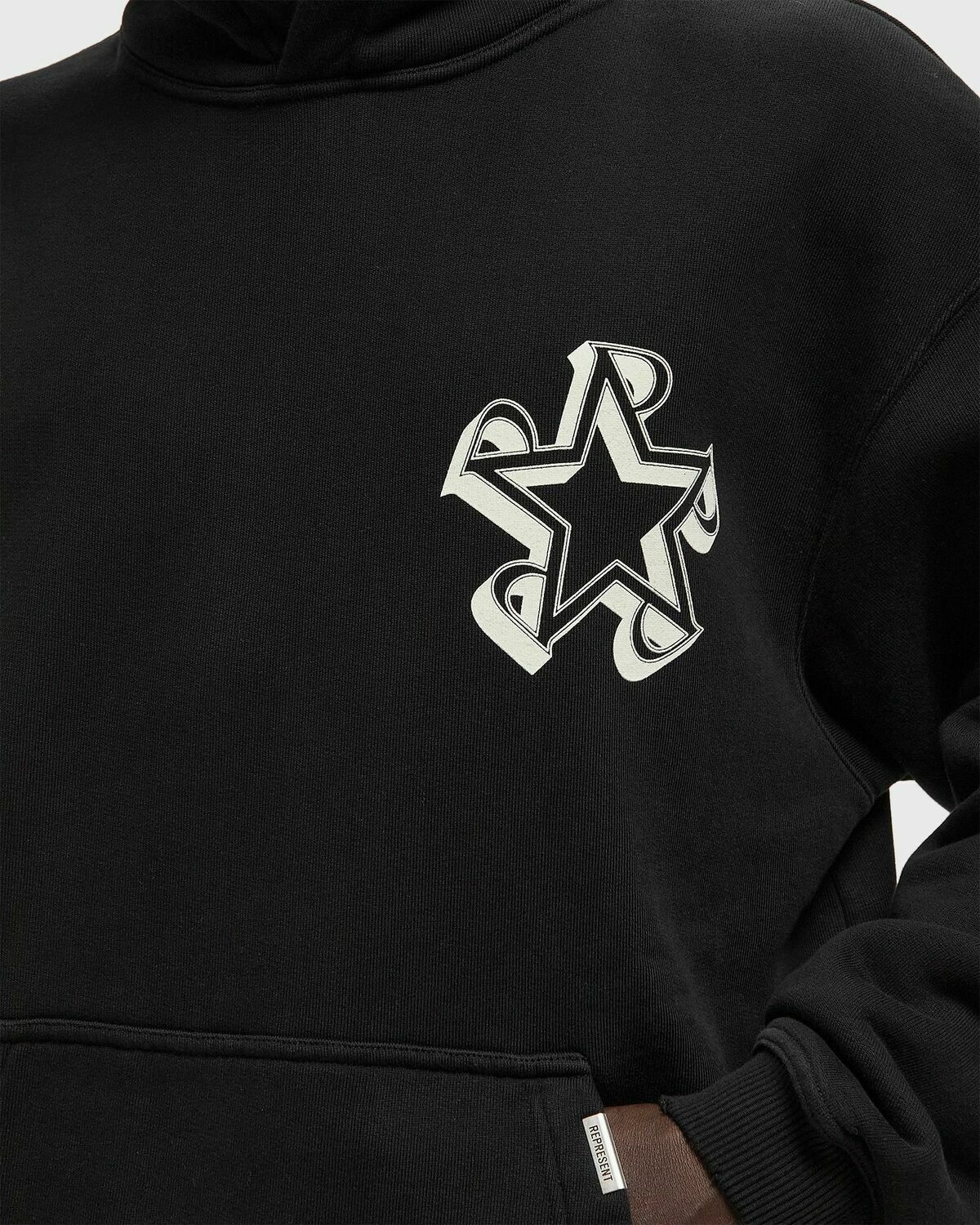 Represent Initial Star Hoodie Black Mens Hoody Represent