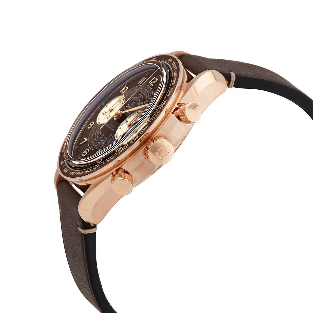 Omega Speedmaster Chronograph Hand Wind Brown Dial Men's Watch 329.92 ...