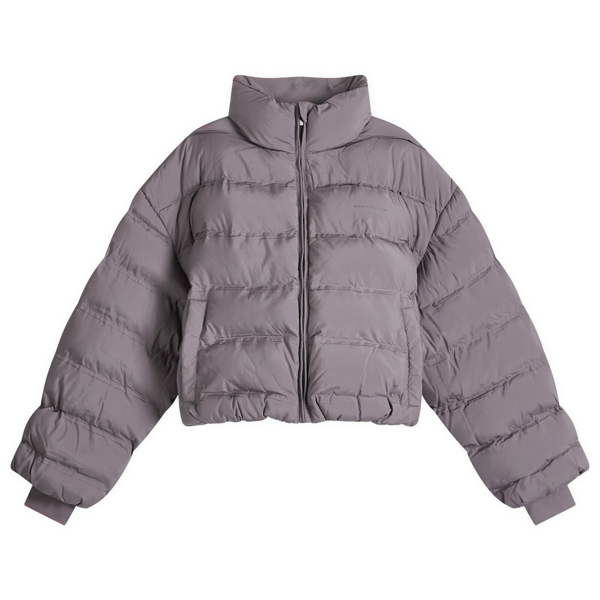 Daily Paper Women's Sela Puffer Jacket in Rabbit Grey Daily Paper