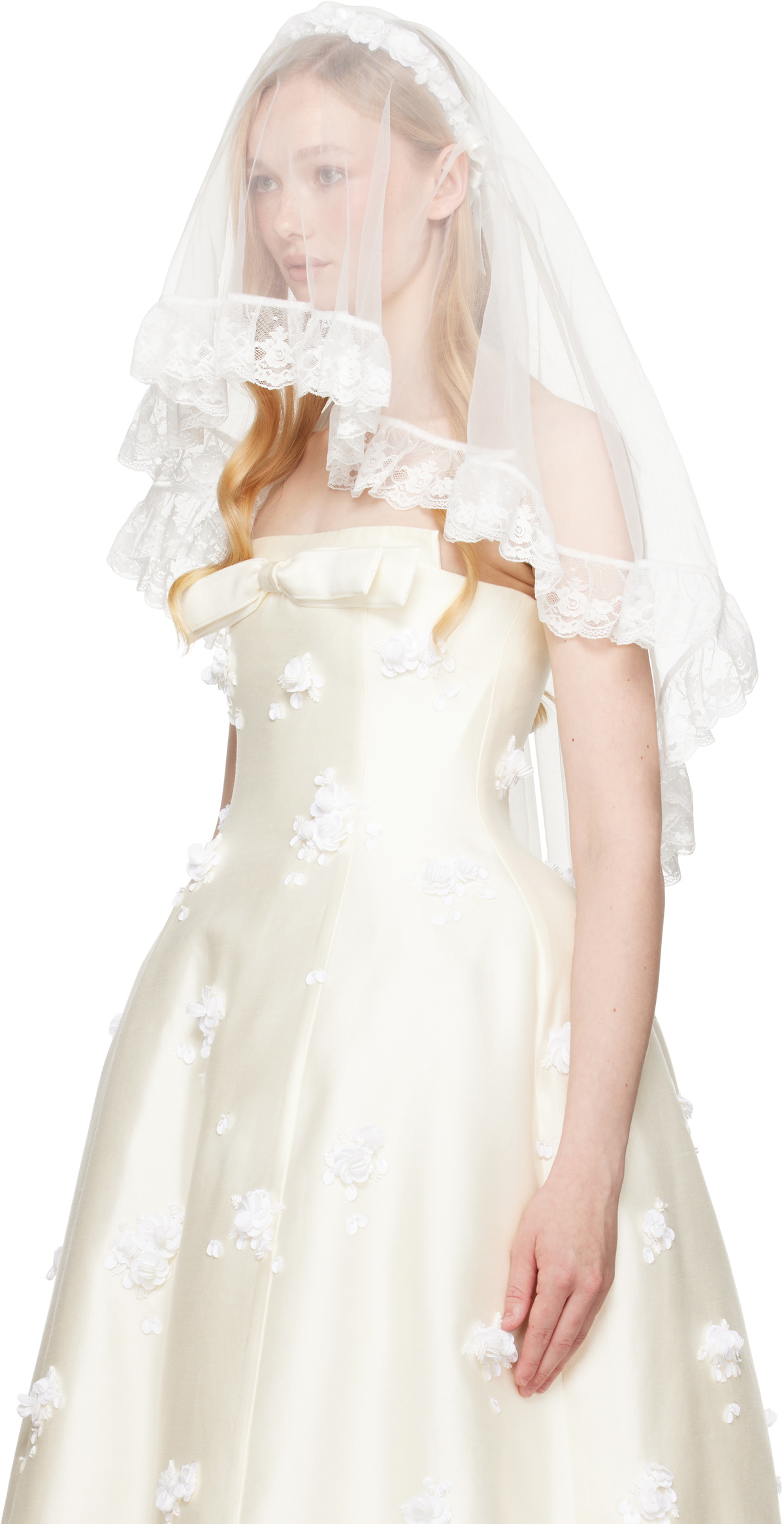 SHUSHU/TONG SSENSE Exclusive Bridal Capsule Bead Veil Shushu/Tong