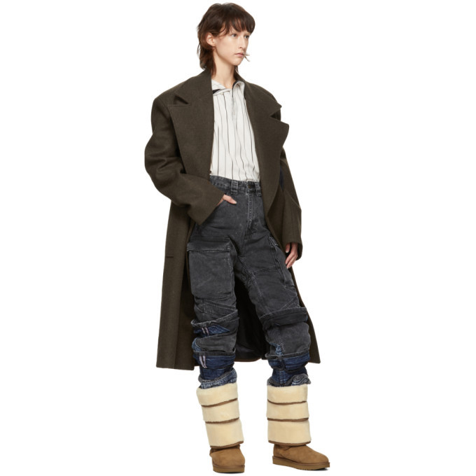 Y/Project Brown Uggs Edition Layered Boots Y/Project