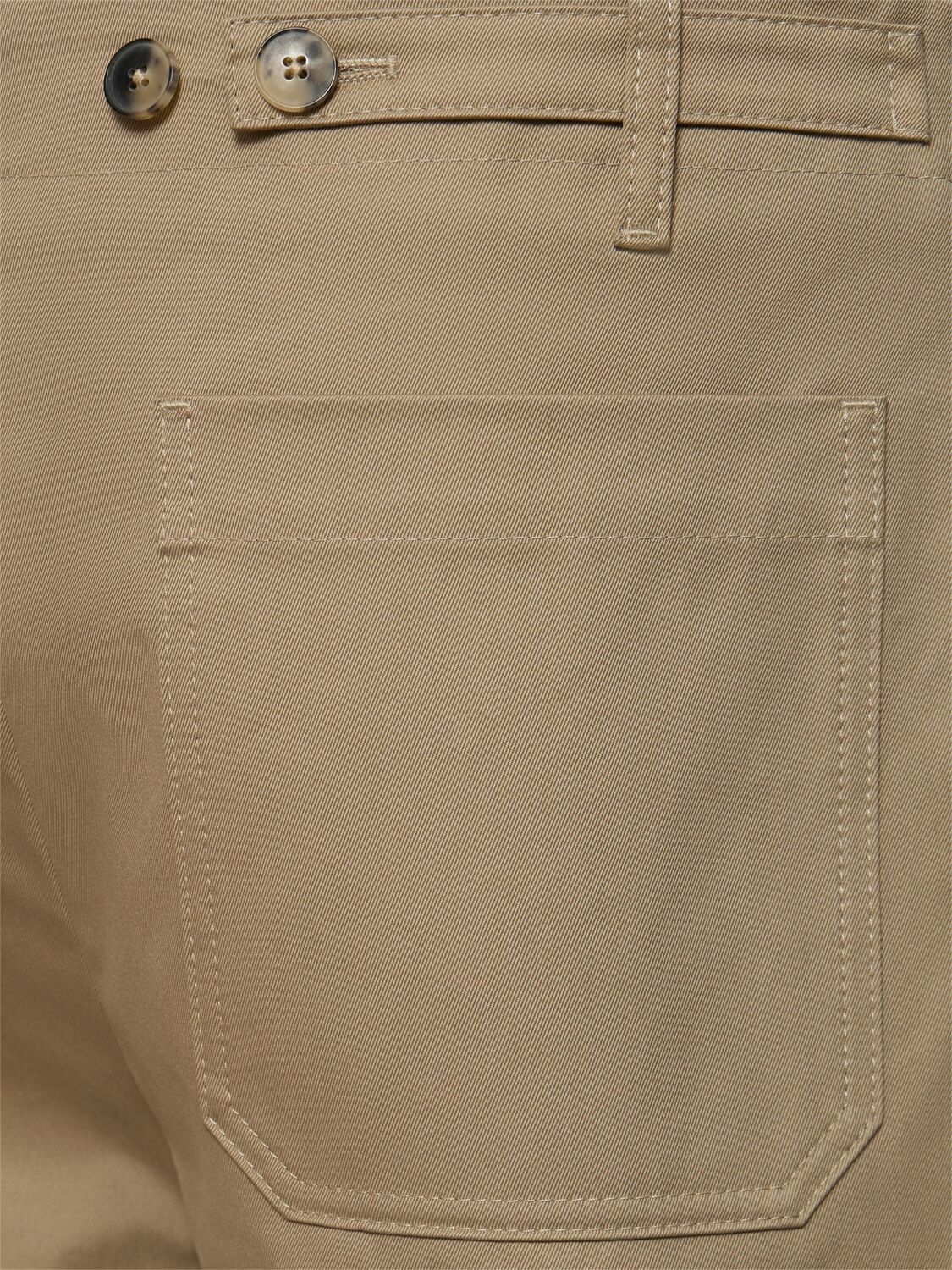 VALENTINO Pleated Cotton Gabardine Pants Valentino