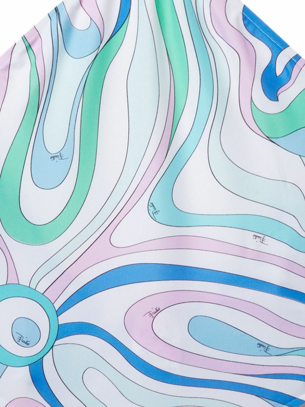 PUCCI White Marmo Print Swimsuit Emilio Pucci