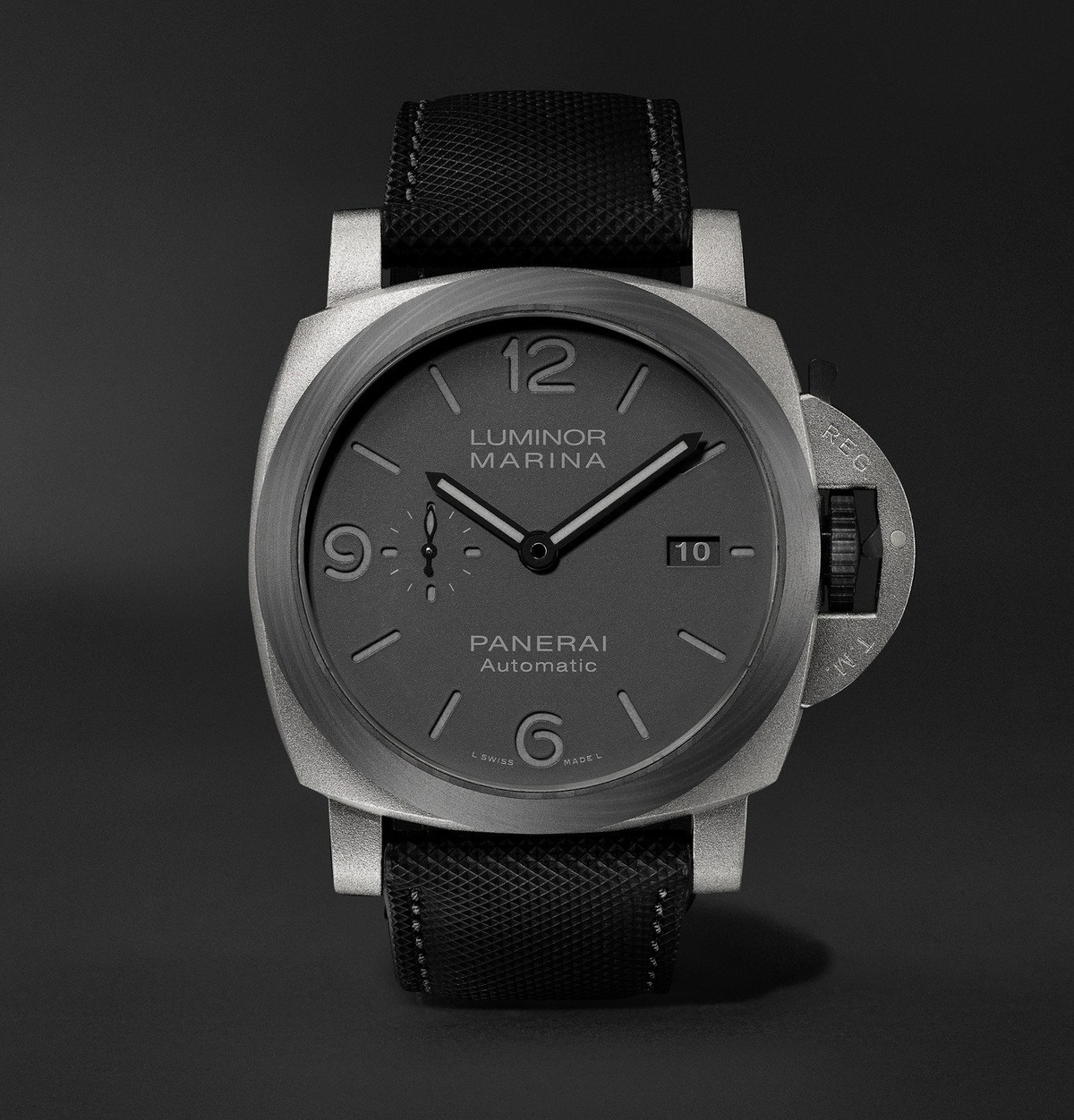 Panerai - Luminor Marina TuttoGrigio Automatic 44mm Titanium and ...