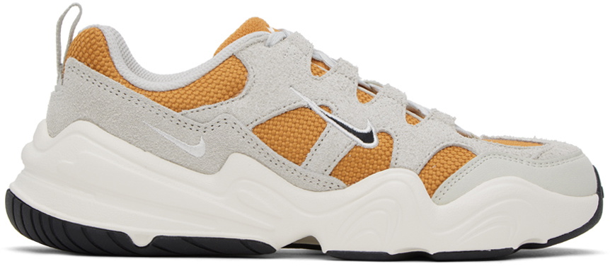 Nike Gray & Orange Tech Hera Sneakers Nike