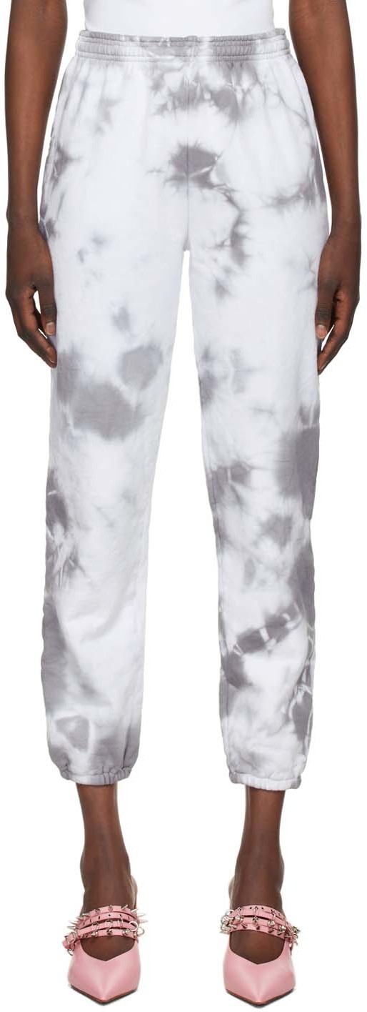 Ashley Williams White & Grey Planet Earth Lounge Pants Ashley Williams