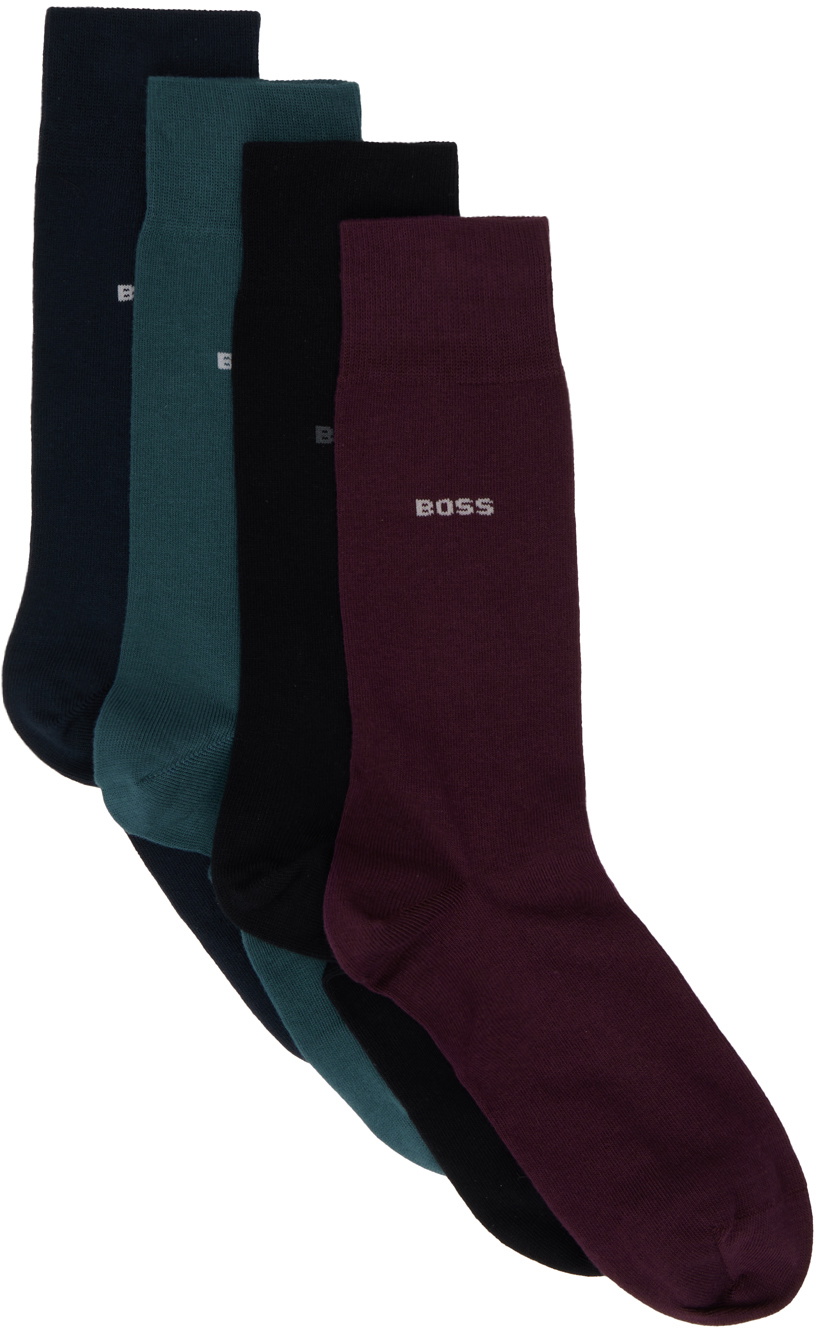 BOSS Four-Pack Multicolor Socks BOSS