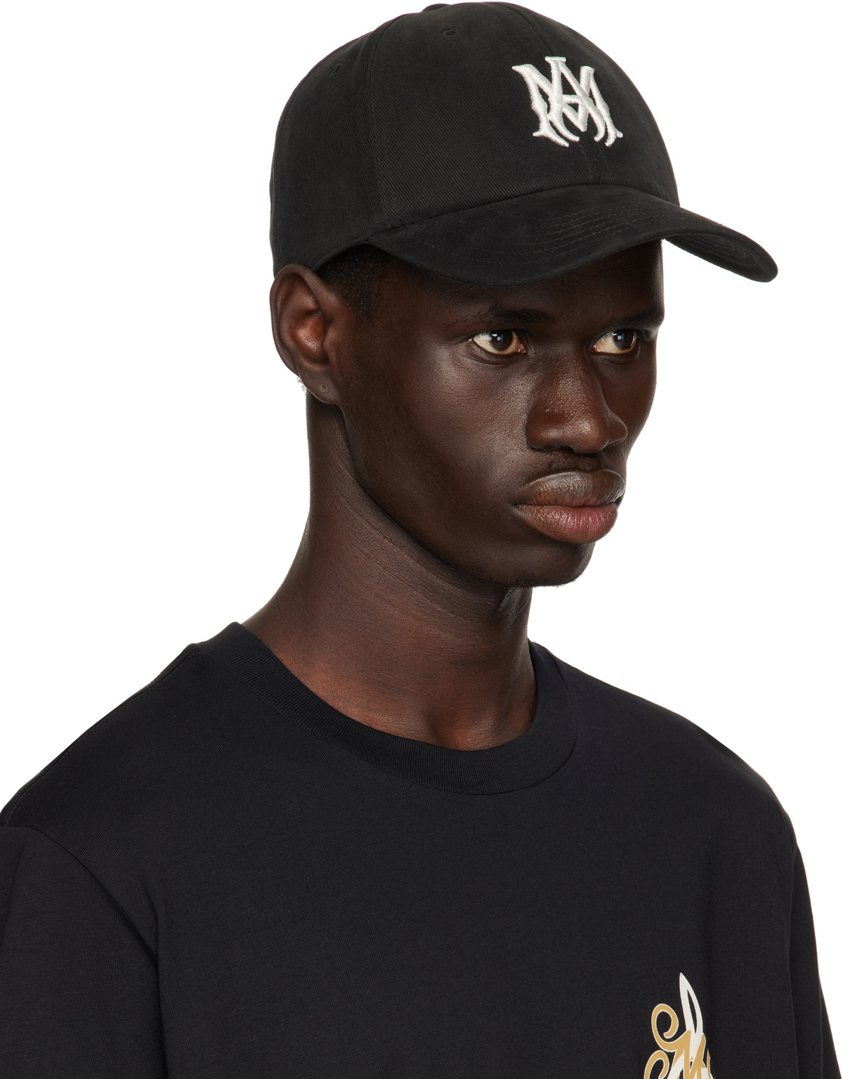 AMIRI Black Canvas 'MA' Cap Amiri