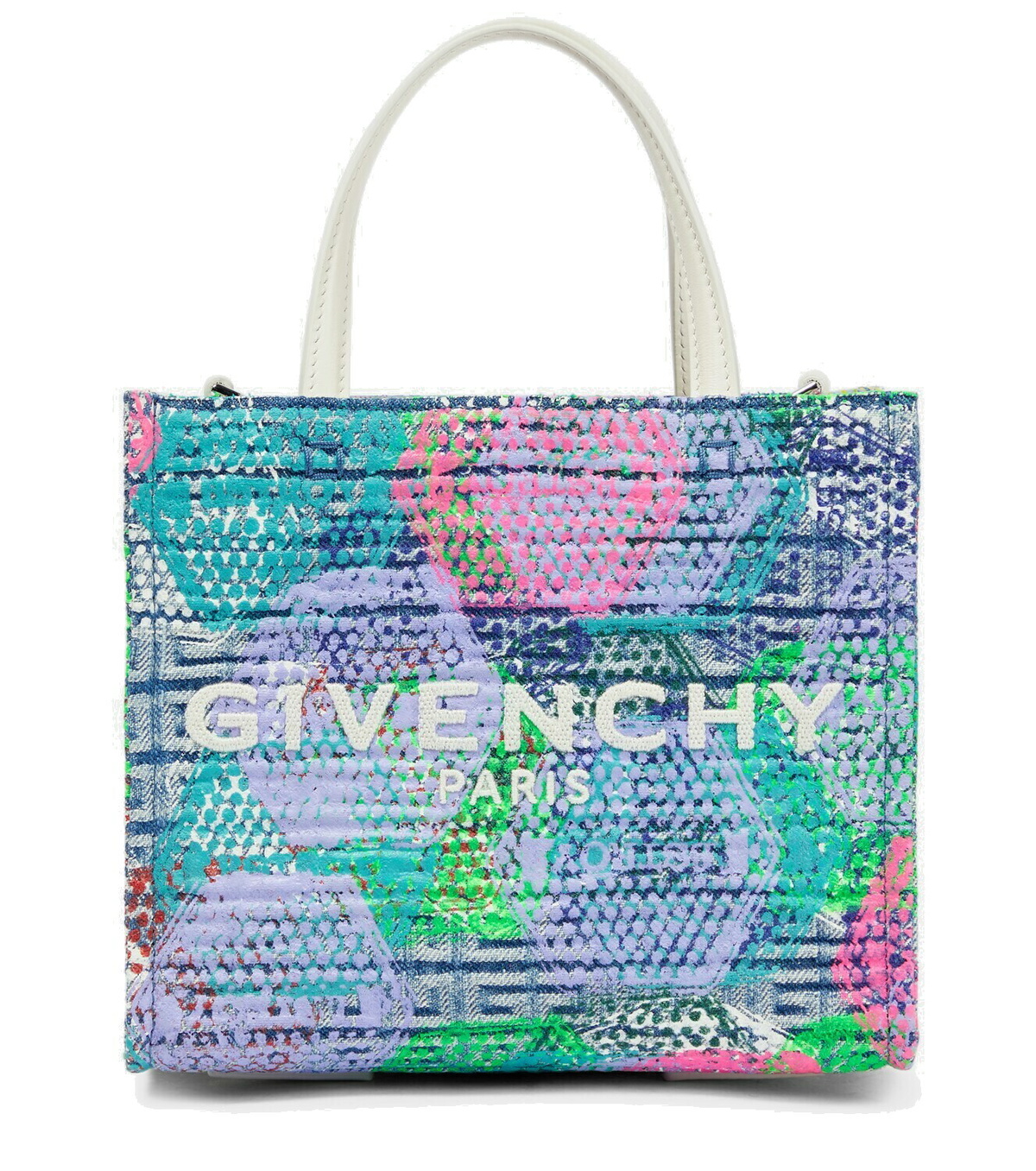 Givenchy - G Mini printed denim tote bag Givenchy