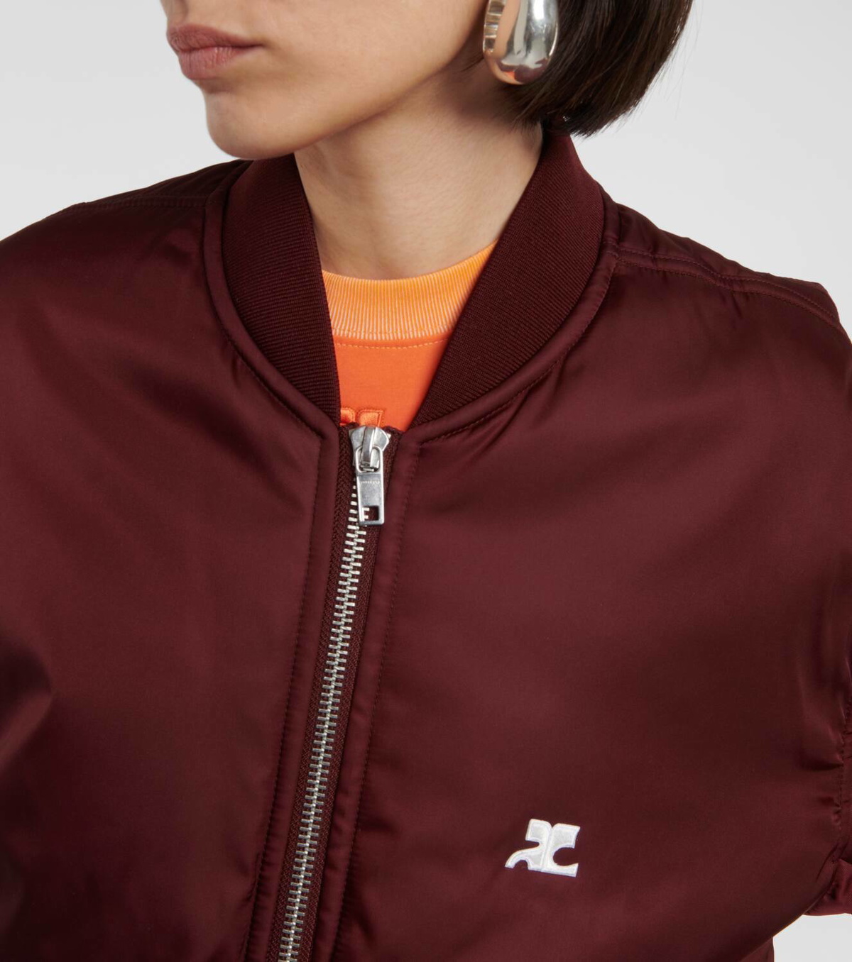 Courrèges Logo bomber jacket Courreges