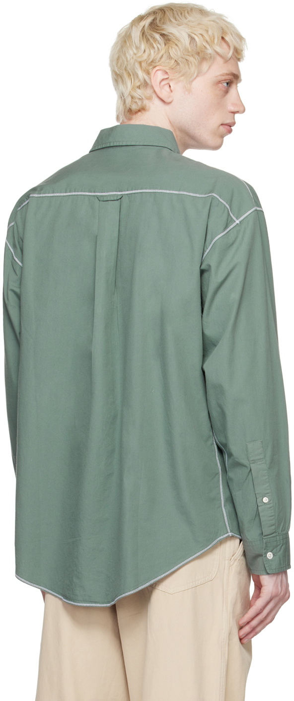 Adsum Green Overlock Shirt Adsum