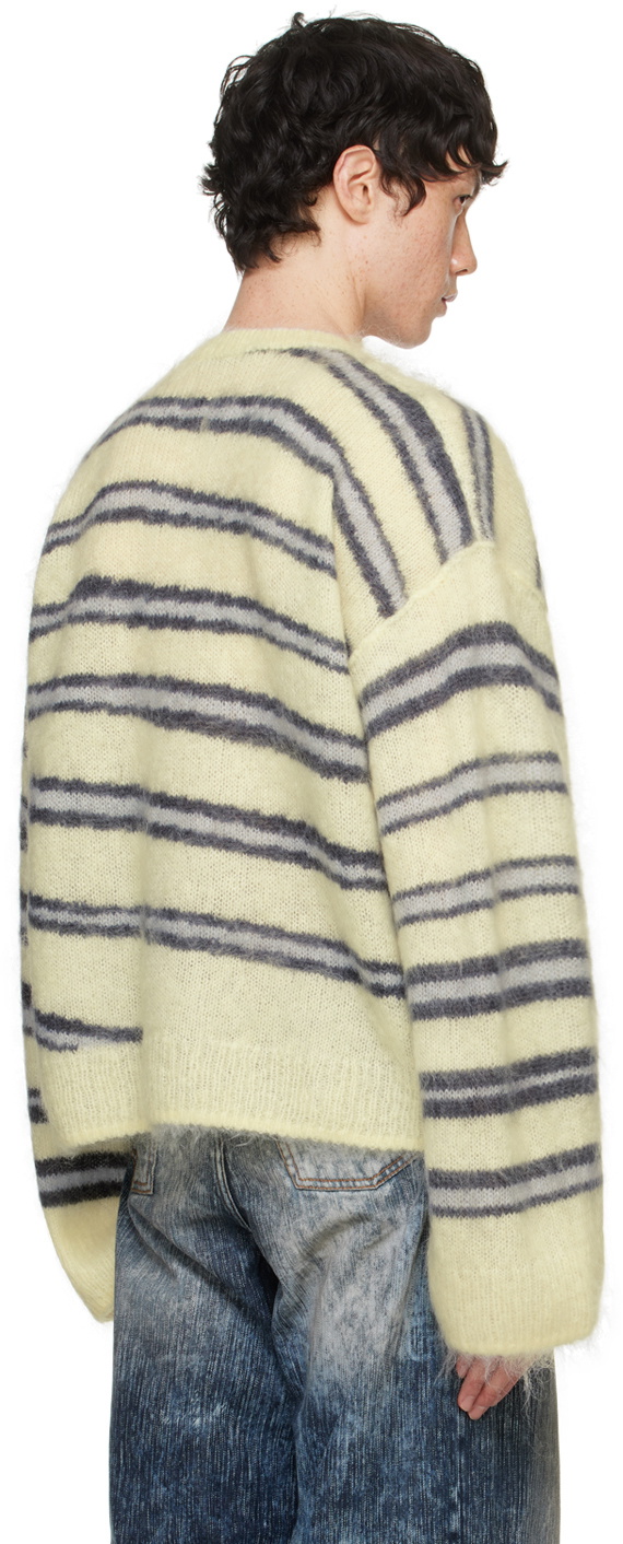 Acne Studios Yellow & Blue Striped Sweater Acne Studios