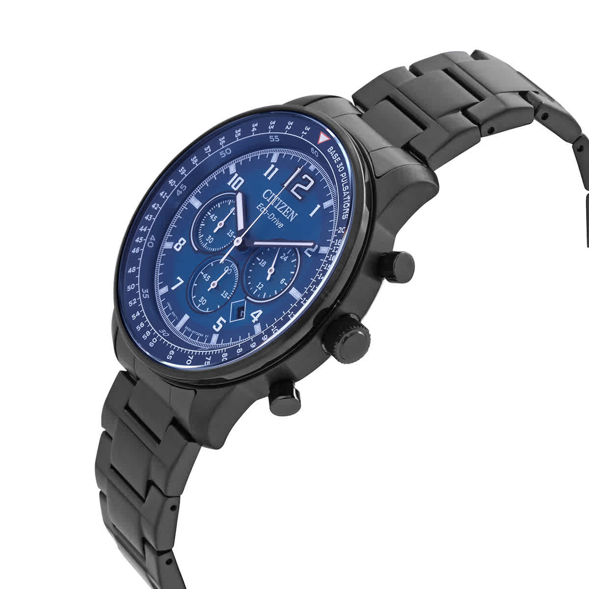 Citizen Chronograph Eco-Drive Blue Dial Mens Watch CA4505-80L Citizen