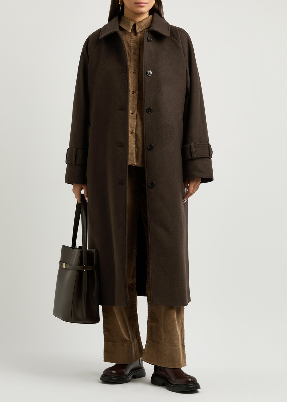 Skall Studio Macy Wool Coat Dark Brown Skall Studio