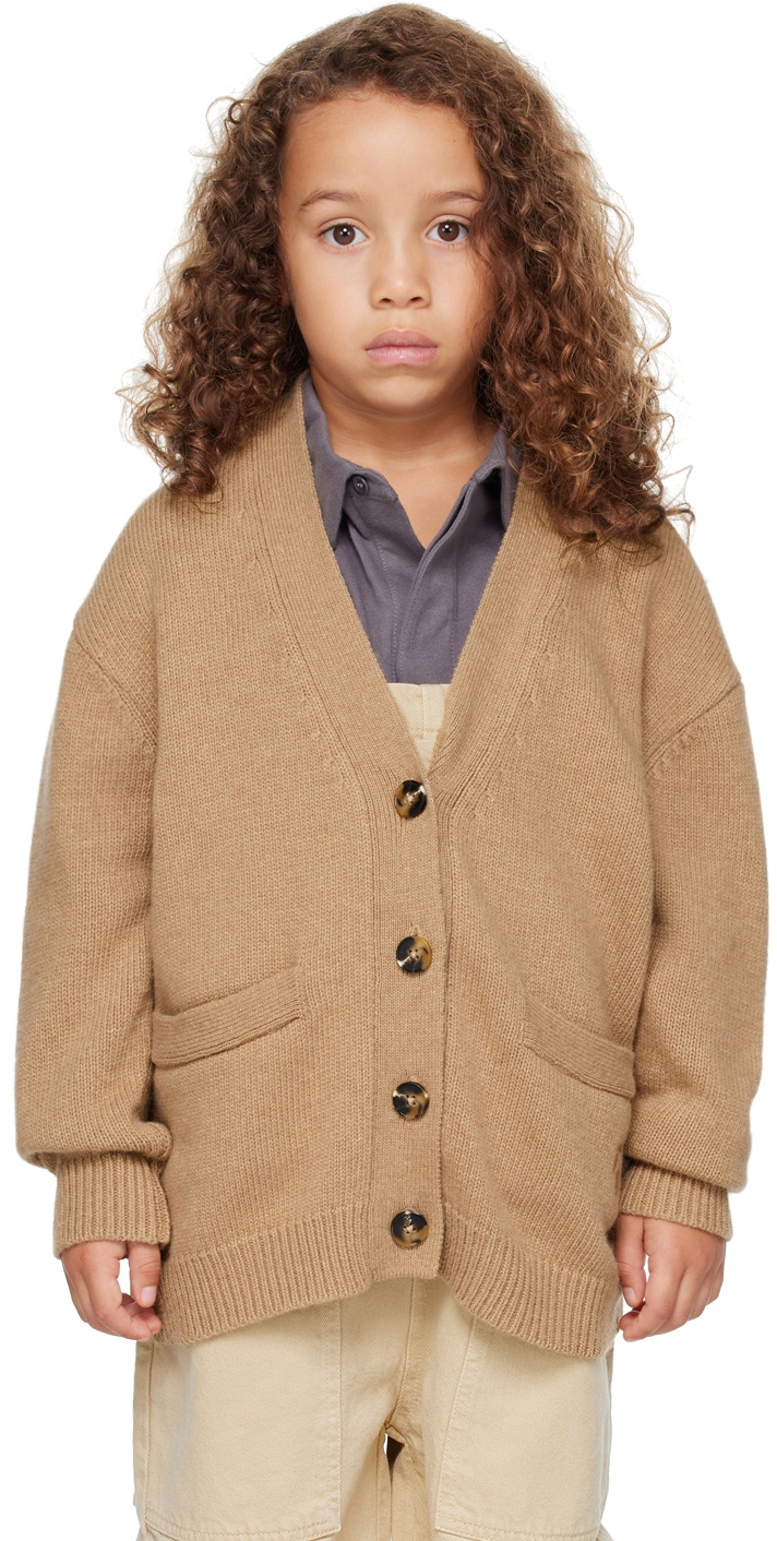 Main Story Kids Tan Oversized Cardigan