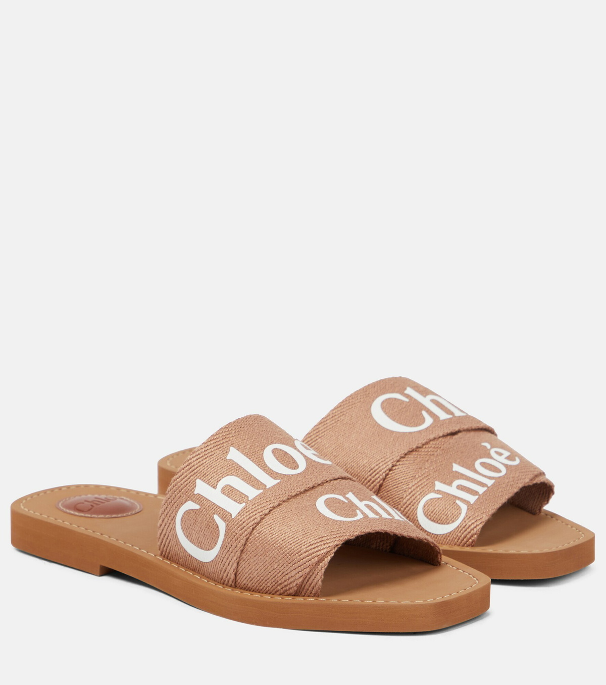 Chloe - Woody canvas slides Chloe