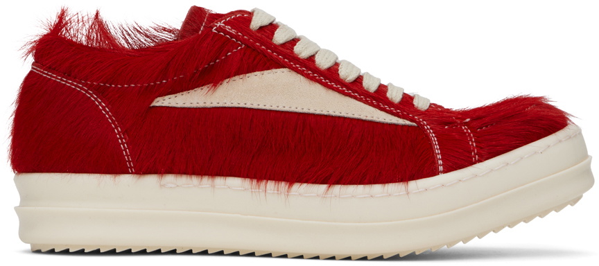 Rick Owens Red Vintage Sneaks Sneakers Rick Owens