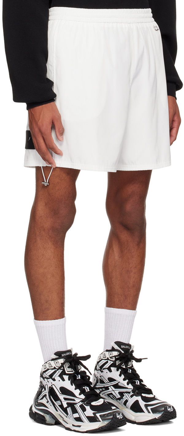 We11done White Basic String Shorts We11done