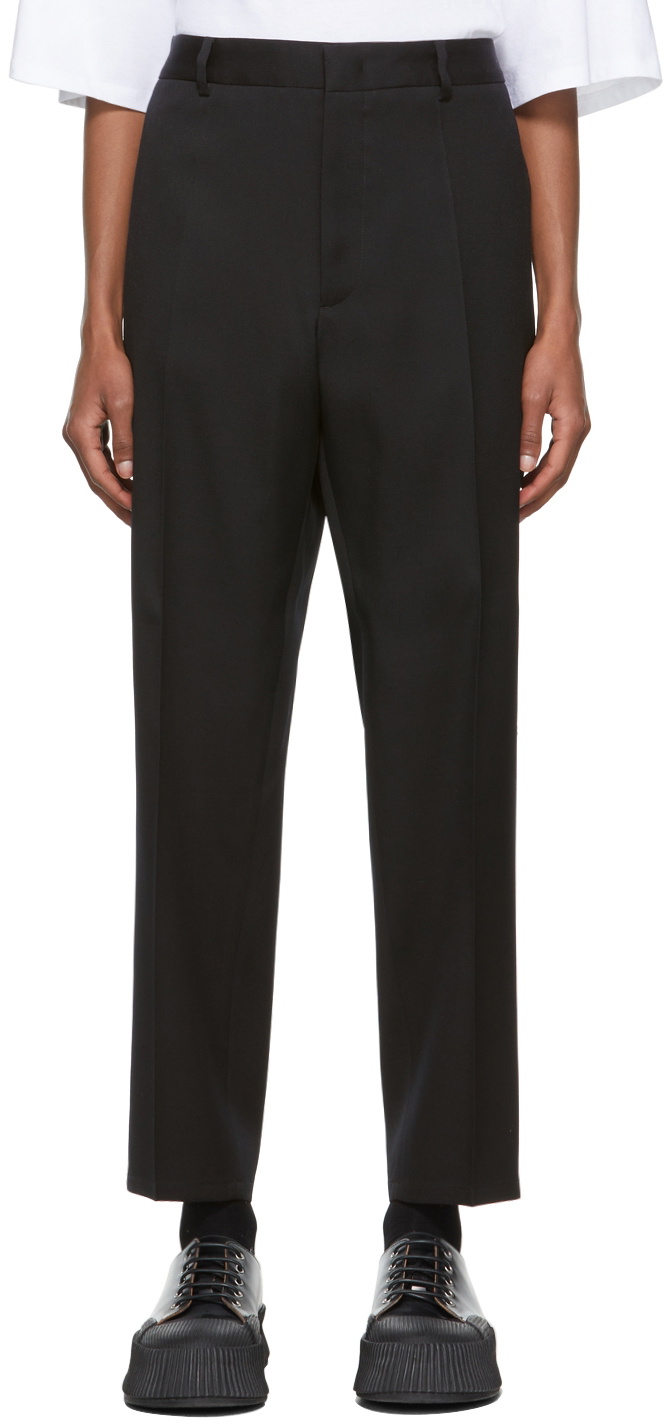 Jil Sander Navy Gabardine Trousers Jil Sander
