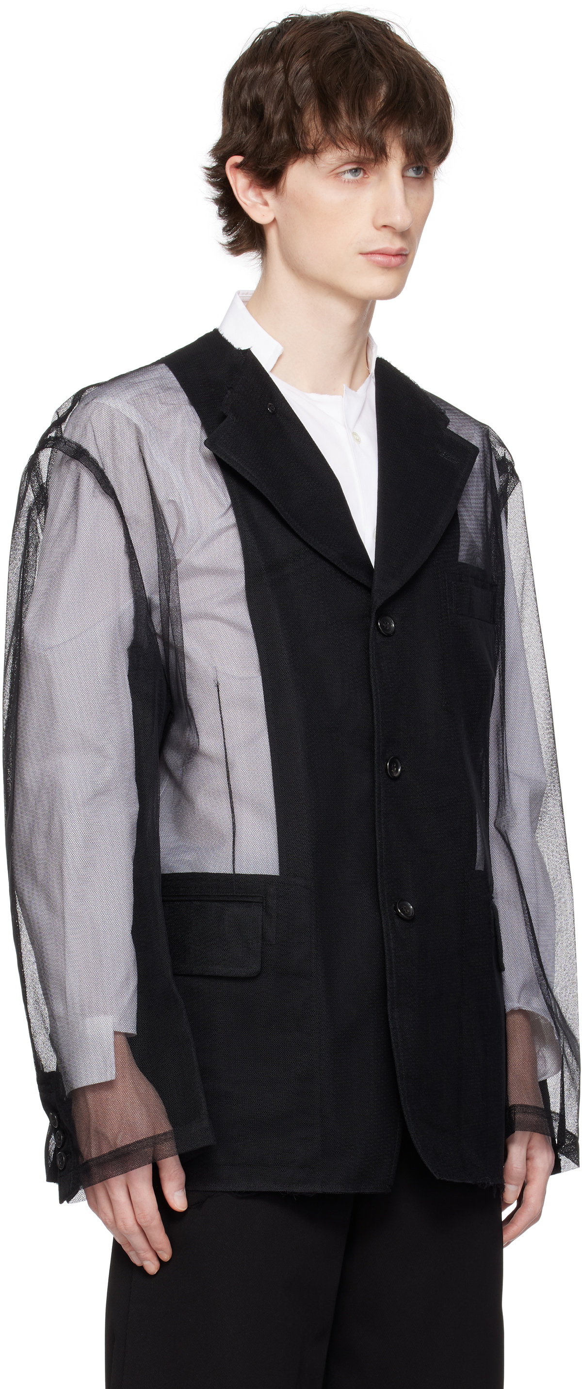 Black Comme des Garçons Black Sheer Blazer Comme des Garcons Black