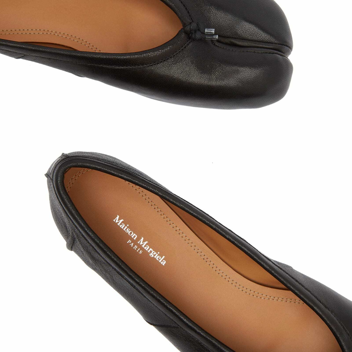 Maison Margiela Women's Tabi Ballerina Shoes in Black Maison Margiela