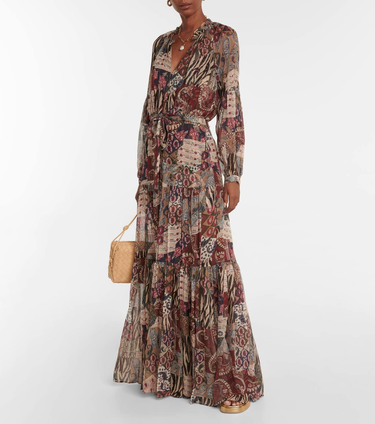 Veronica Beard Isra printed silk maxi dress Veronica Beard