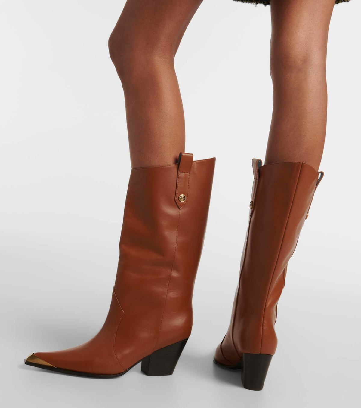 Etro Leather cowboy boots Etro