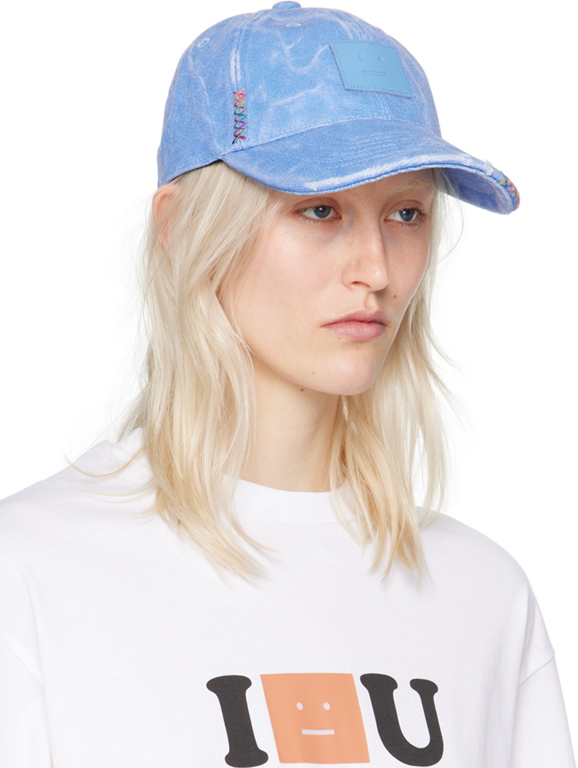 Acne Studios Blue Patch Cap Acne Studios